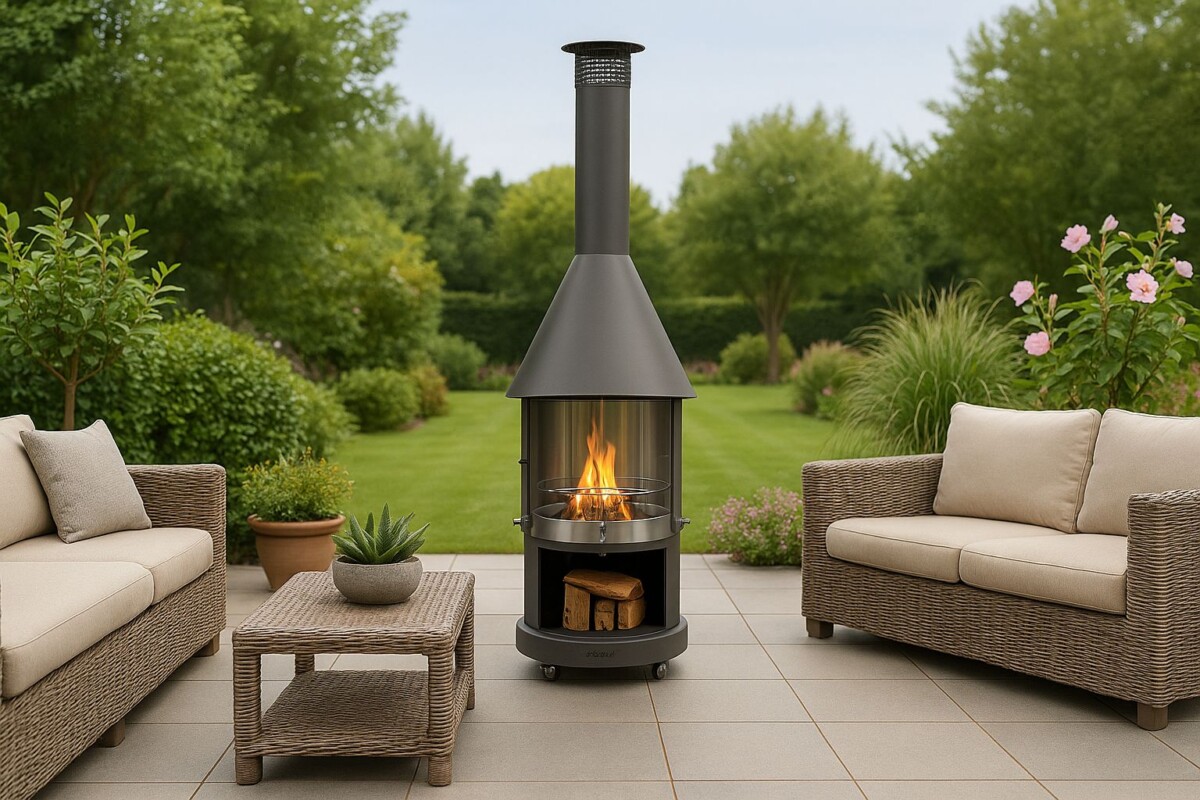 Firestar DN 550 Swing dunkelgrau | 3. Generation / Grillkamin